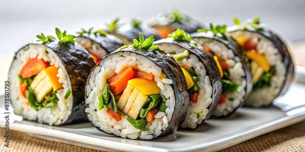 Kimbap Korean Korean food Roll Sushi japan food japanese food Rice ...