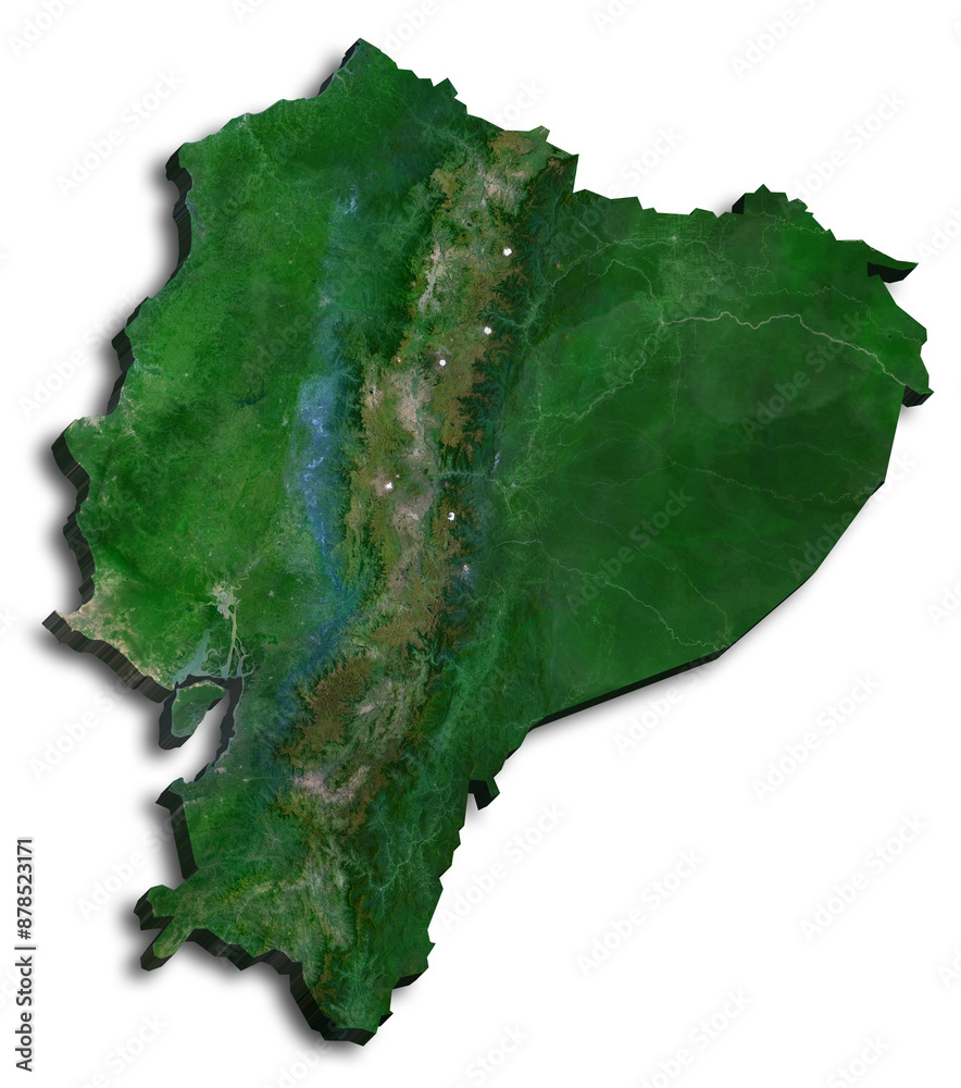 ECUADOR map of ecuador satellite map of ecuador geographical map of ...