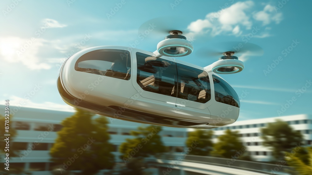 Future of urban air mobility, city air taxi, UAM urban air mobility ...
