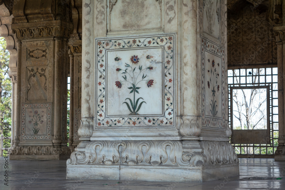 Diwan-i-Khas, Red Fort, Old Delhi, India. UNESCO World Heritage Site ...