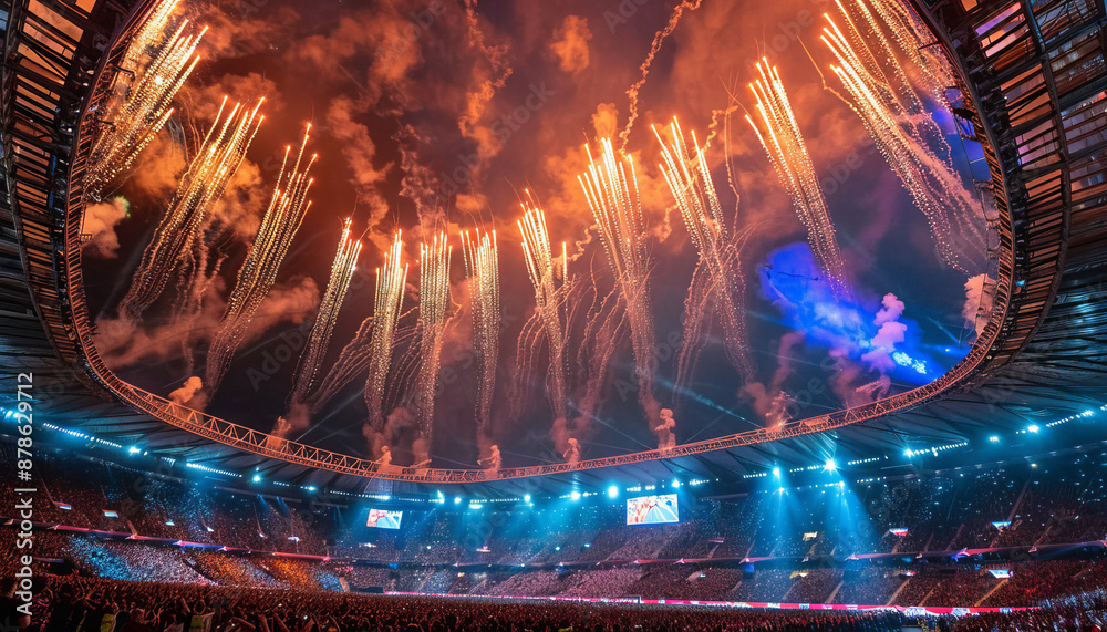 Photograph the grand opening ceremony of Euro 2024. Include ...