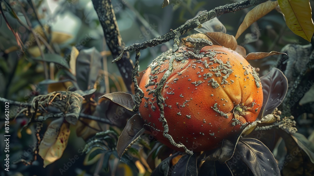 surreal otherworldly abnormal fruit in nature Stock Illustration ...