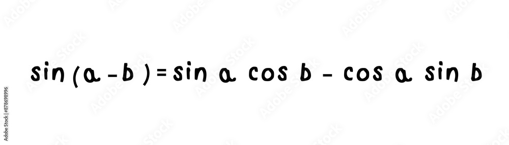 sin cos tan equation formula_difference identities subtraction formula ...