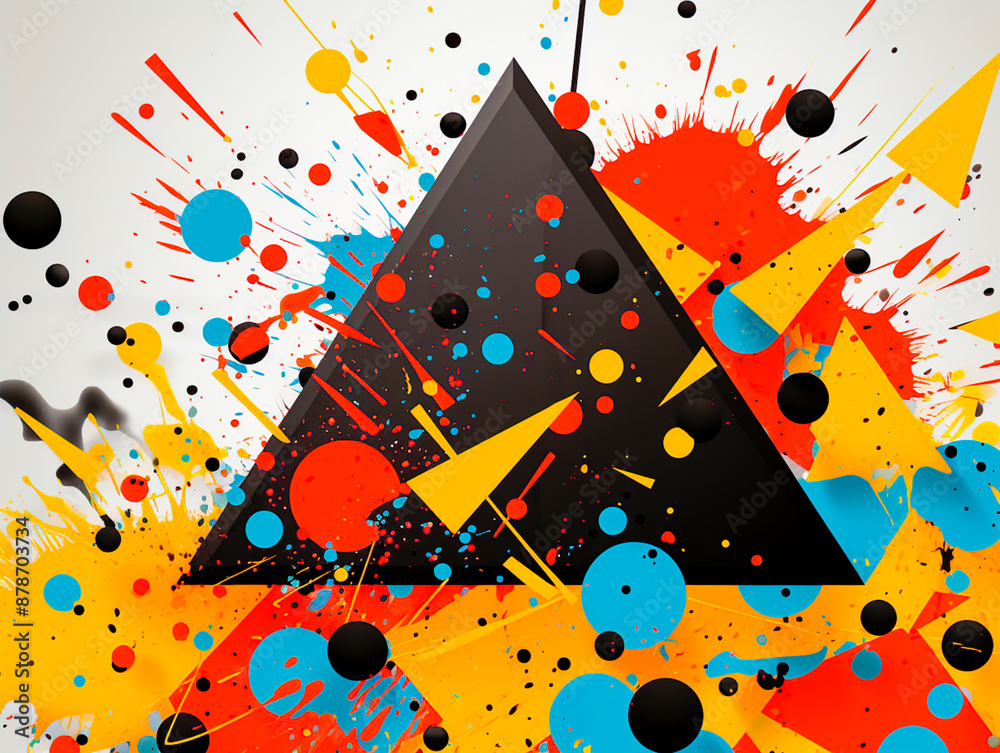 Bold geometric design for a modern aesthetic. Abstract composition adds ...