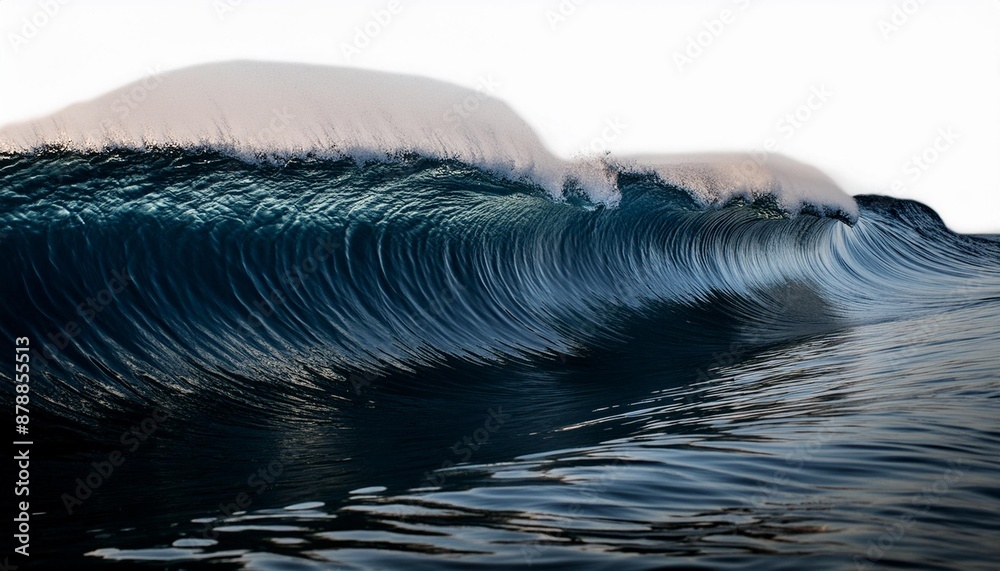 ocean soft blue wave isolated for your design png with transparent ...