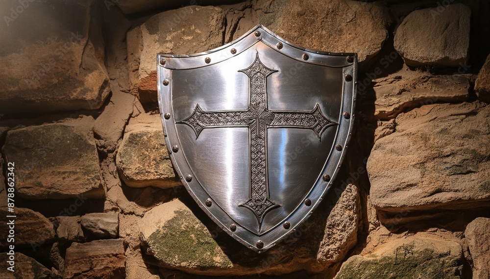 powerful image representing the armor of god featuring a metallic ...