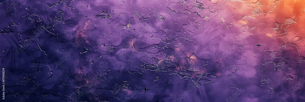 Violet gray grainy background with a grunge texture gradient and neon ...