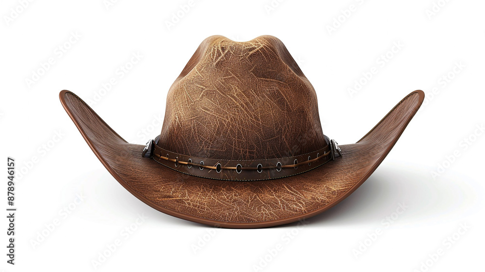 A simple image of a cowboy hat on a white background Suitable for ...