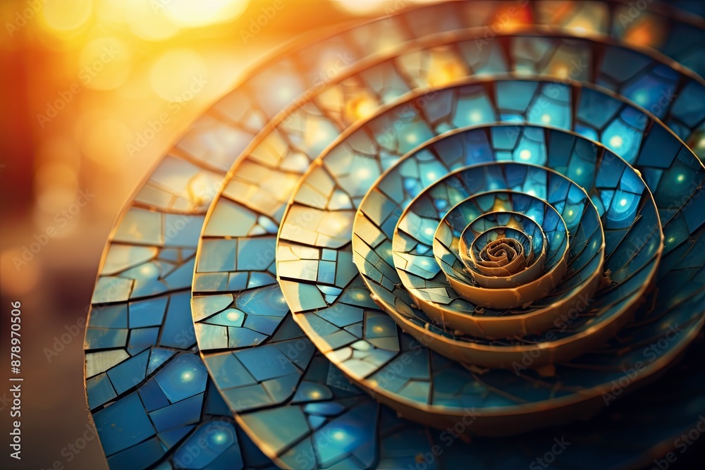 Fibonacci Spiral Background. The natural harmony and mathematical ...
