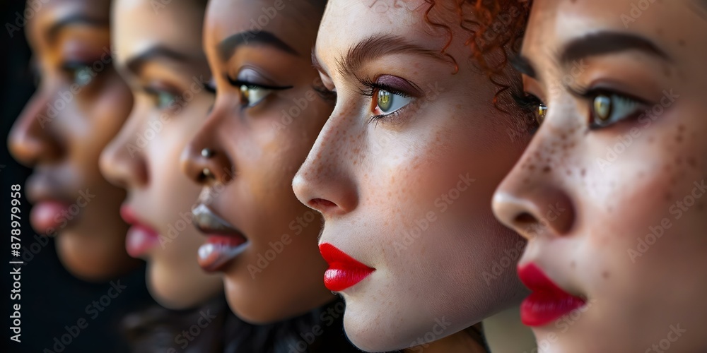 Beauty of diverse women from various ethnic backgrounds Caucasian ...