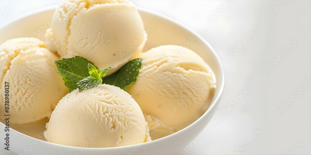 Indian kulfi ice cream on white background traditional dessert from ...