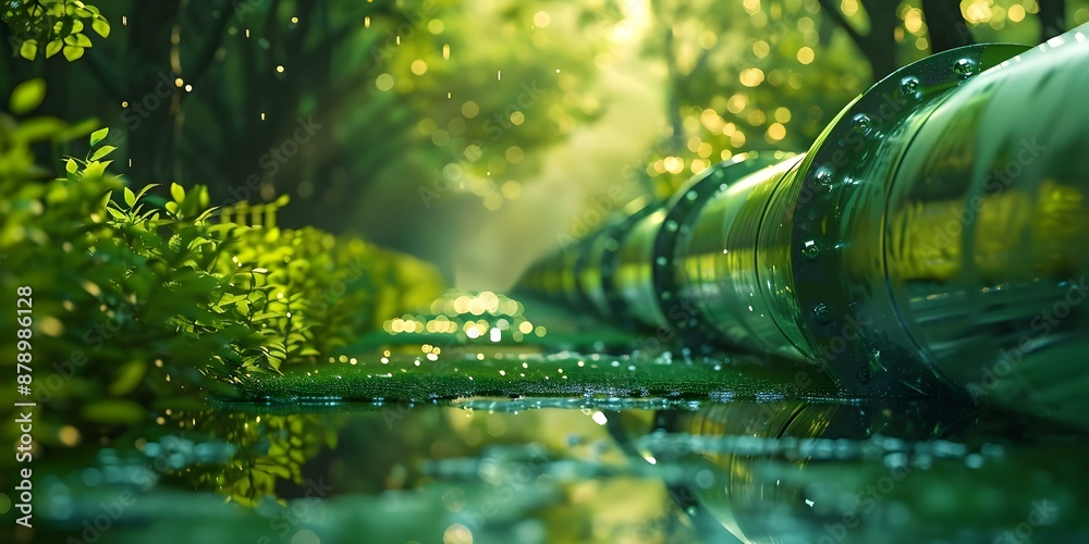 Pipeline producing green hydrogen for clean electricity from solar and ...