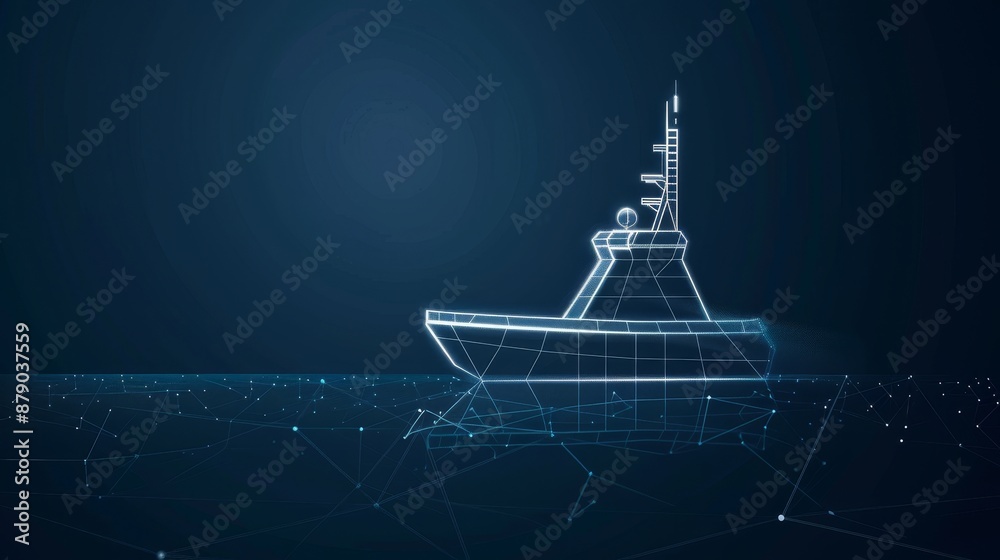 Blueprint of a modern vessel's electronic infrastructure, illustrating ...