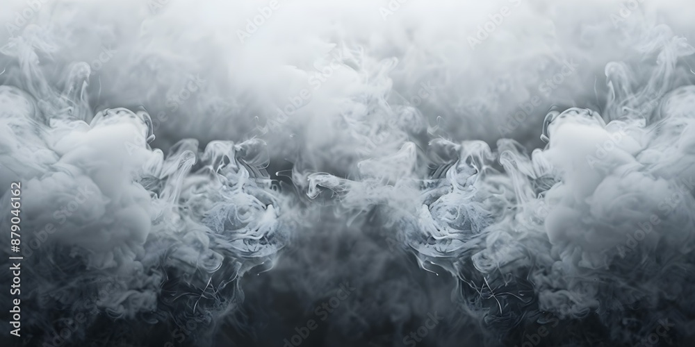 Mysterious dark smoke cloud background with subtle gradient effect and ...