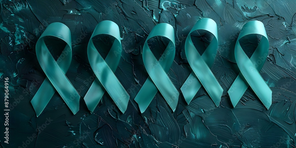 Symbolism of Teal Ribbons for Health Conditions such as Cancer, PCOS ...
