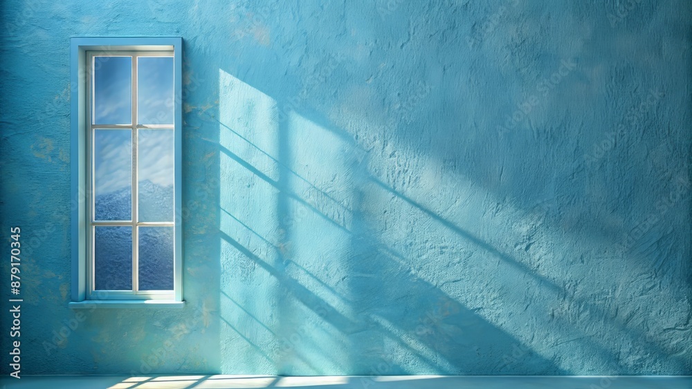 Soft, serene, and calming light blue background with subtle shadows and ...