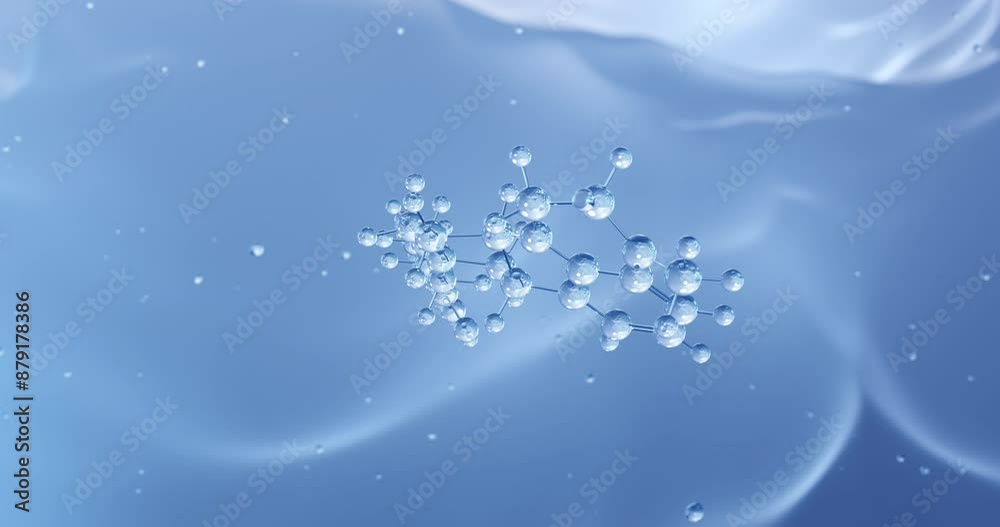 Lumateperone Rotating Molecular Structure 3d Model Of Molecule Caplyta Looped Video 素材庫影片