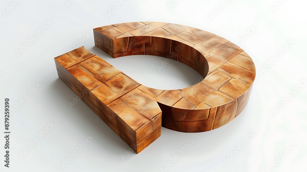 **Mathematics pi symbol, elegant and crisp, isolated on a white ...