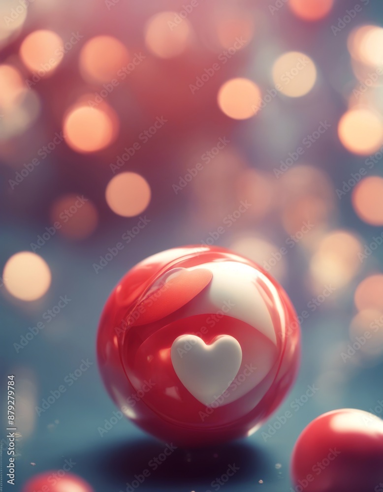 art illustrations color stylized ball nubes red love ring circle lens ...