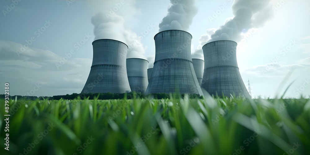Coal Power Plant and Vegetation A Source of Carbon Emissions Fueling ...