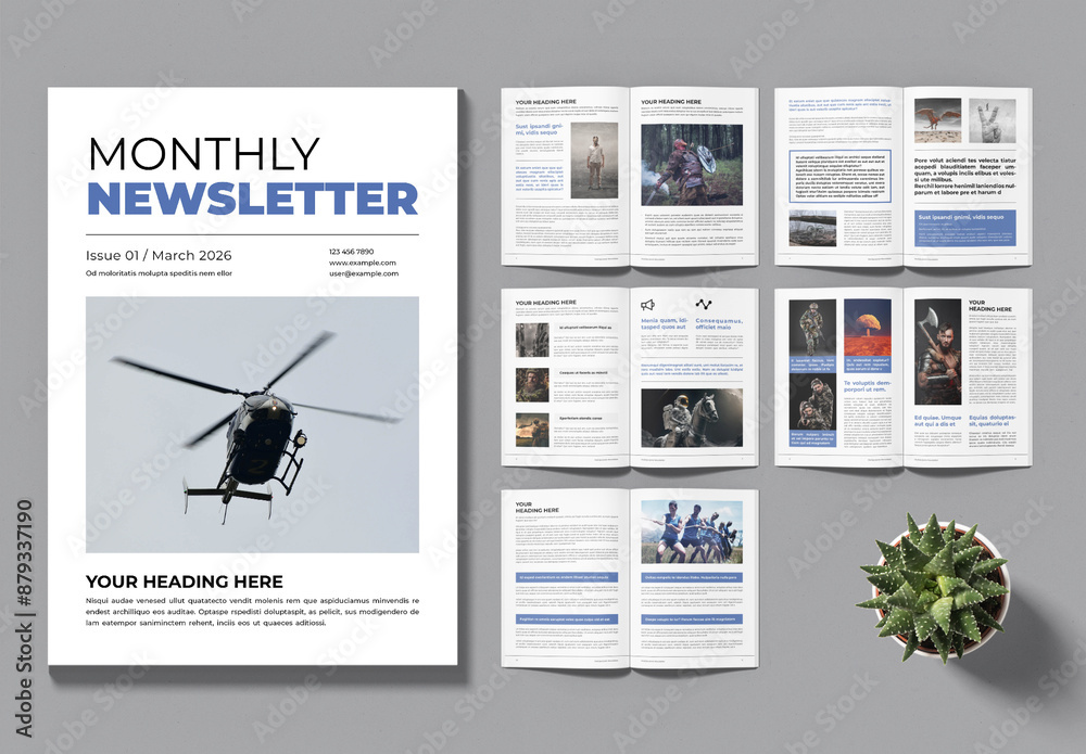 Multipurpose Newsletter Stock Template | Adobe Stock
