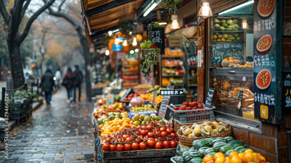 Bustling Street Market: Vibrant Scenes and Local Delights Through the ...