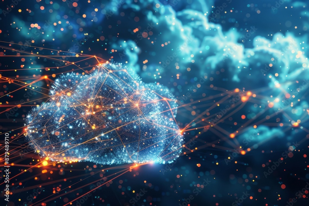 Cloud service models illustrated with different cloud shapes ...