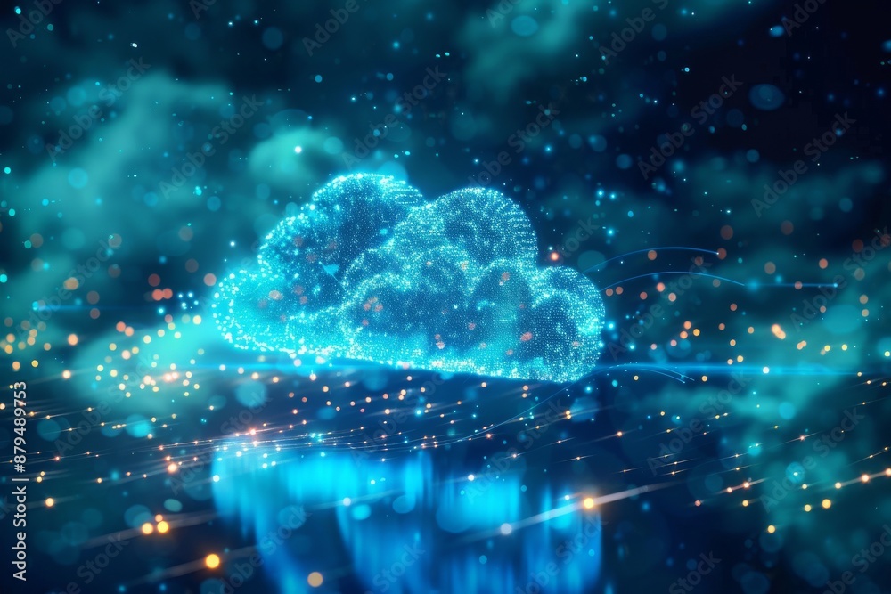 Cloud service models illustrated with different cloud shapes ...