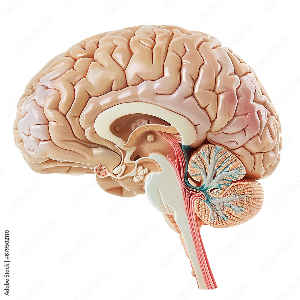 Realistic human internal brain organ clip art Stock Photo | Adobe Stock