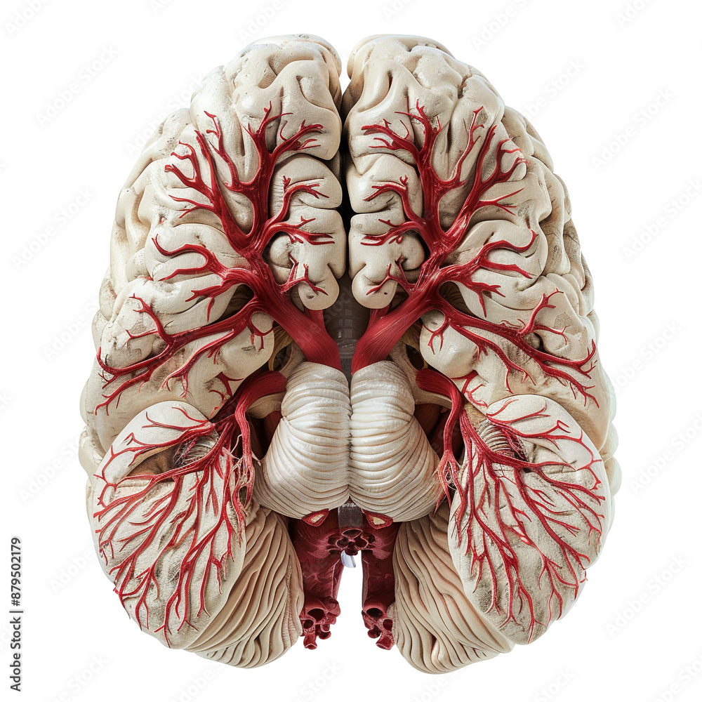 Realistic human internal brain organ clip art Stock Photo | Adobe Stock