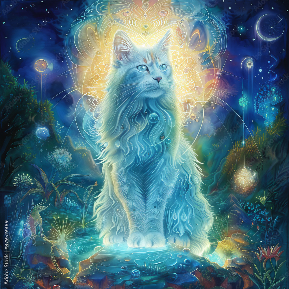 Mystical Cat Guardians: Envision a world where cats are mystical ...