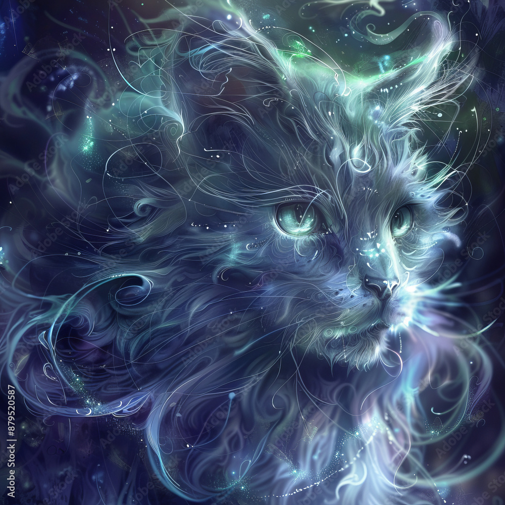 Mystical Cat Guardians: Envision a world where cats are mystical ...
