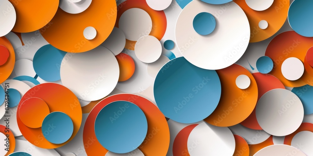 Abstract Circular Geometric Landscape Wallpaper: Beautiful Curved ...