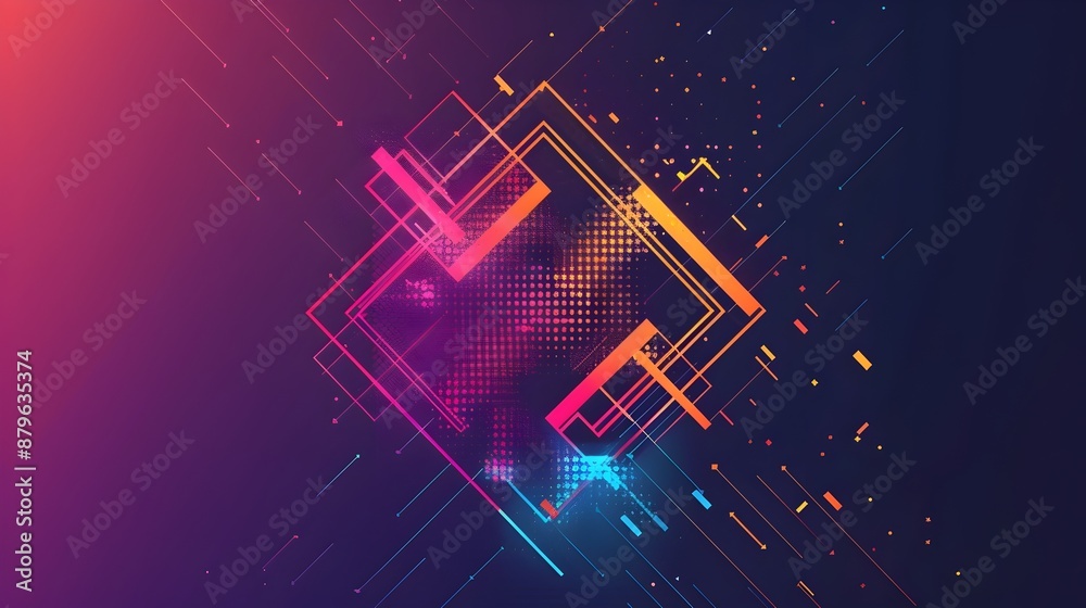 Powerful and impactful abstract logo design featuring a glitch inspired ...