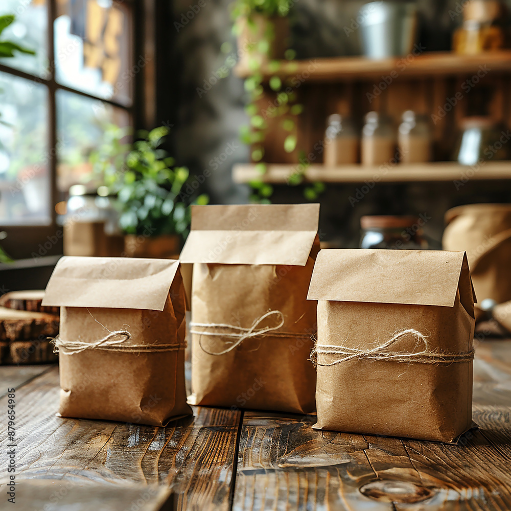 wide advertising packaging mockup, sustainable product package label ...