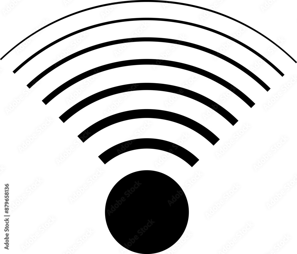 Radio station signal. Pain circle. Radar screen concentric circles ...