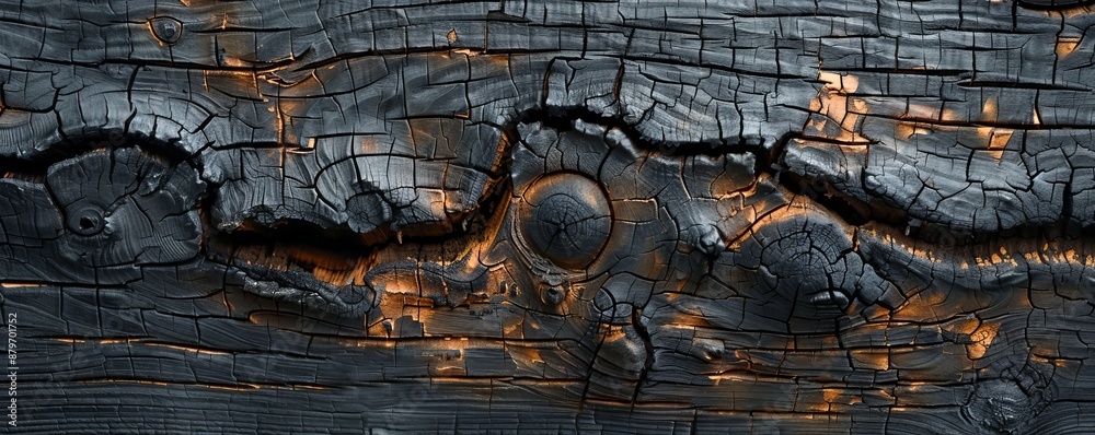 Scorched wood texture with burnt patterns, 4K hyperrealistic photo ...