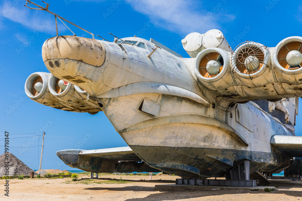 Derbent, Russia - May 11, 2024: Project 903 ekranoplan missile ship ...