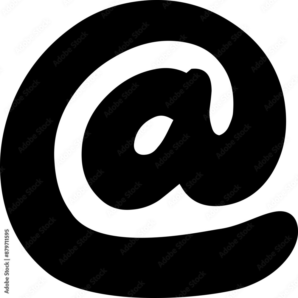 Commercial at sign Stock Vector | Adobe Stock