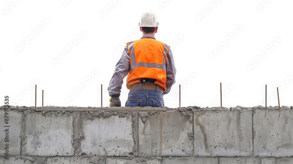 Realistic photograph of an engineer supervising the installation of ...