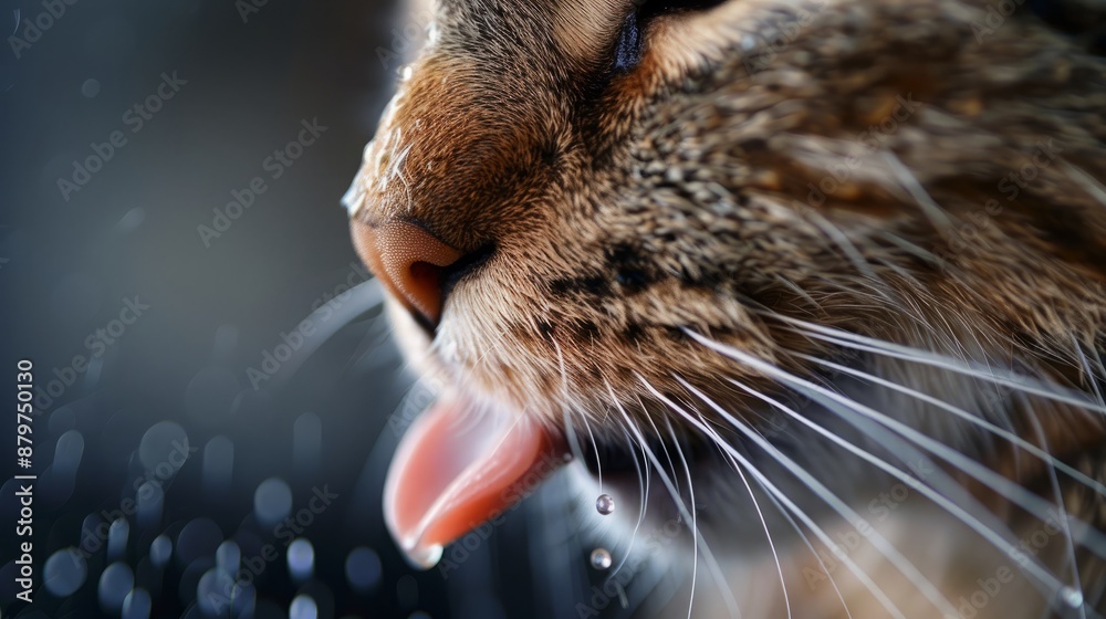 Explore the unique texture of a cat's tongue, rough with tiny barbs for ...
