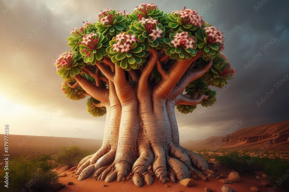 Adenium Baobab, a very rare and attractive succulent tree native to ...