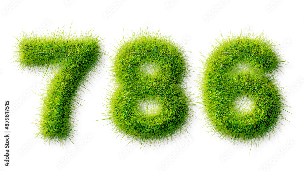 Alphabet letter grass effects, A letter 786 with grass on a ...