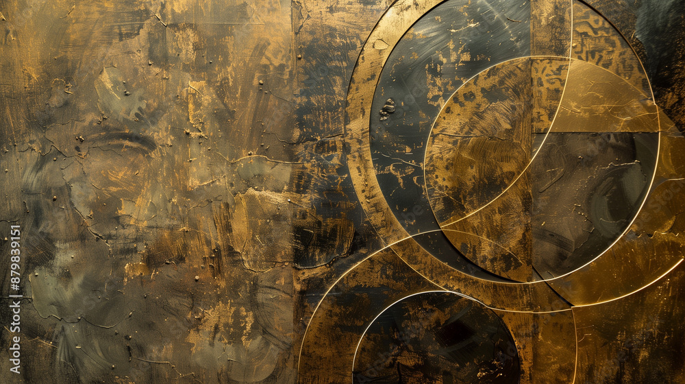 In this intricate image, an old clock mechanism reveals its timeless ...