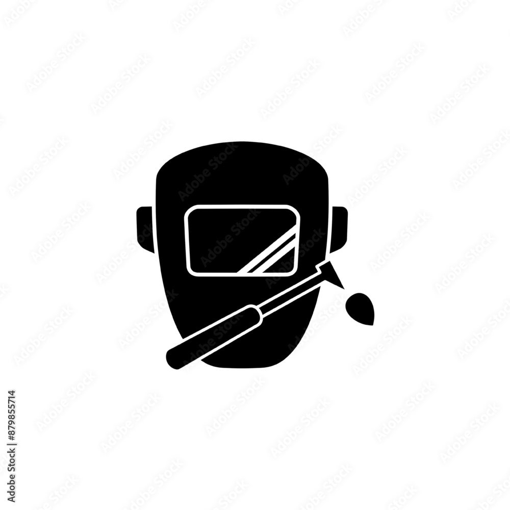 welder outline vector icon. simple element illustration. welder outline ...
