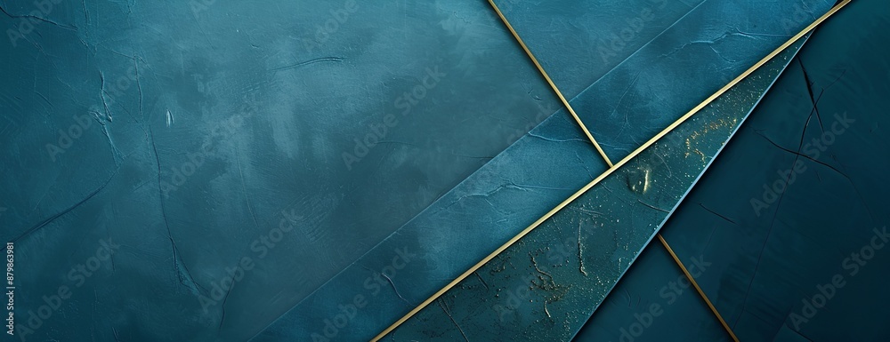 A blue background with two diagonal lines and an X-shaped pattern ...