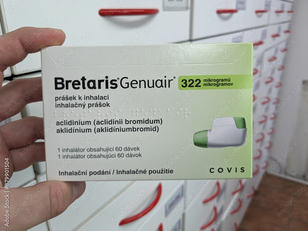 Prague, Czech Republic - July 10 2024: BRETARIS GENUAIR box of ...