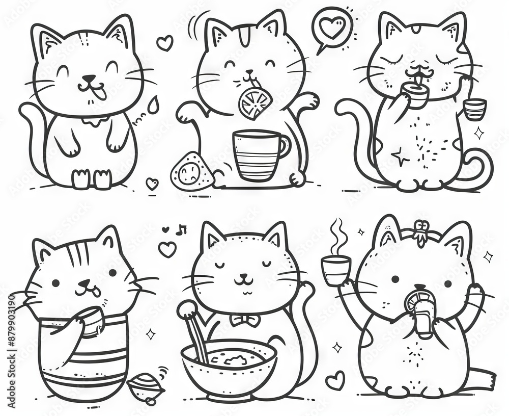 Animal cartoons hand drawn. Hand drawn. Doodles and line art style ...