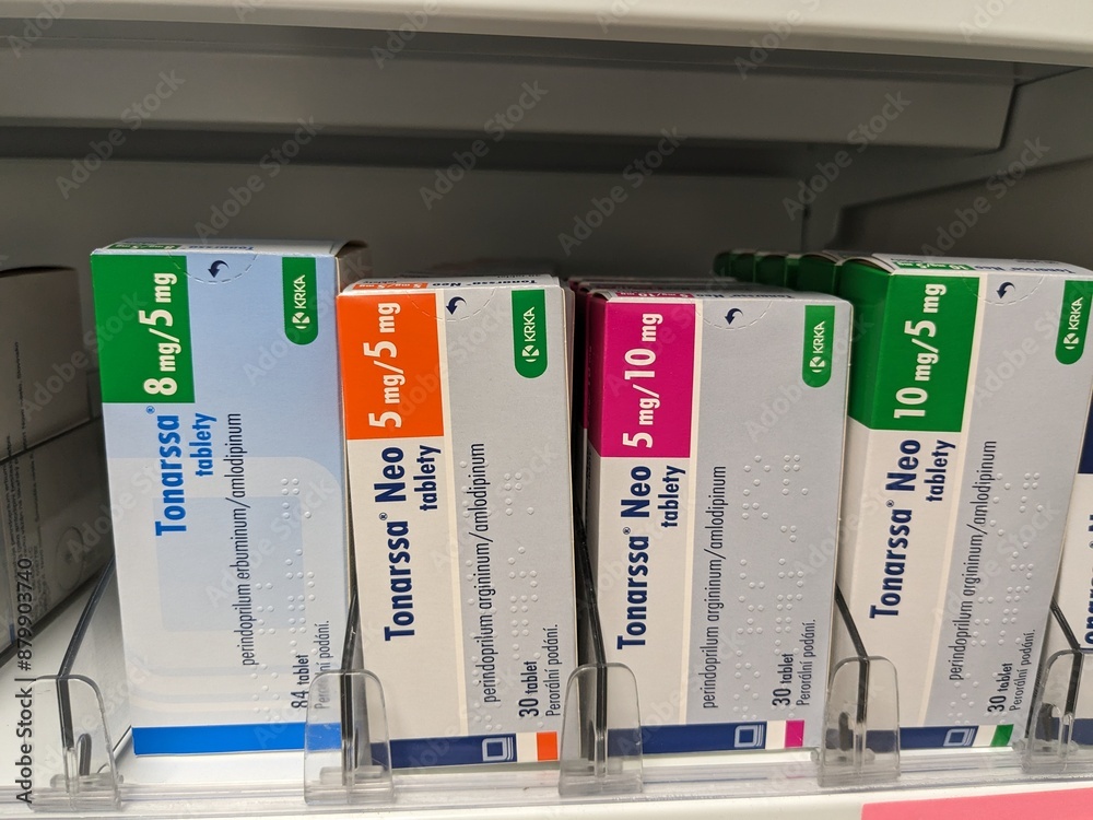 Prague, Czech Republic - July 10 2024: TONARSSA NEO box of medication ...