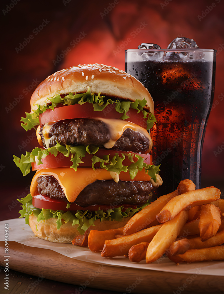 Cheeseburger for Café and Restaurant Menus, burger and hamburger ...